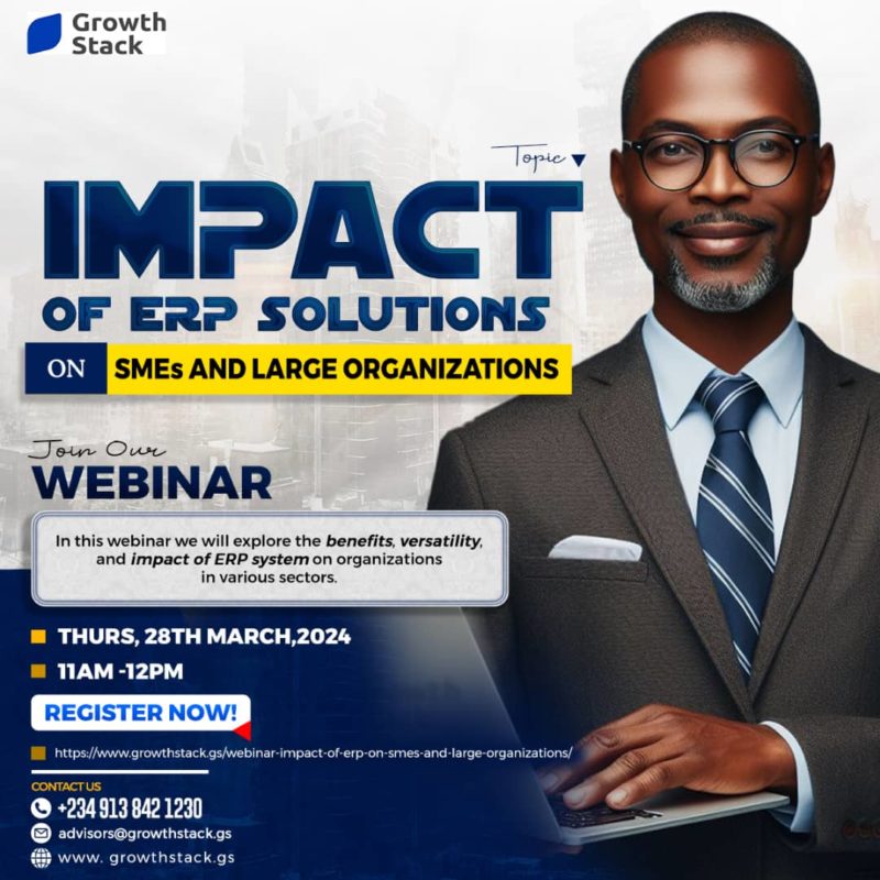 Webinar Impact Of Erp On Smes And Large Organizations Growth Stack